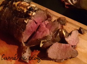 Rôti de cuissot de cerf aux petits navets